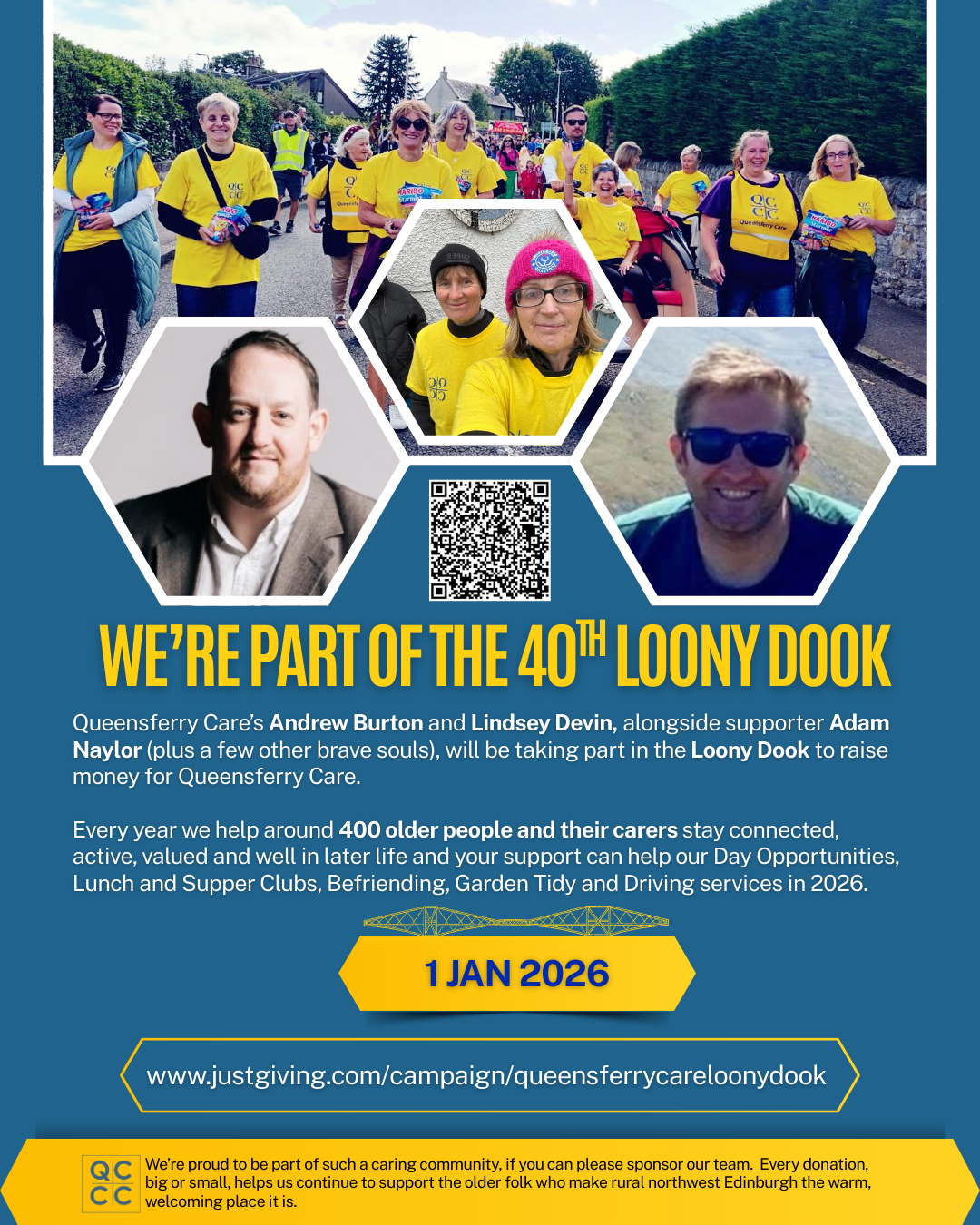 Queensferry Care team take on the loony dook :: Queensferry Care